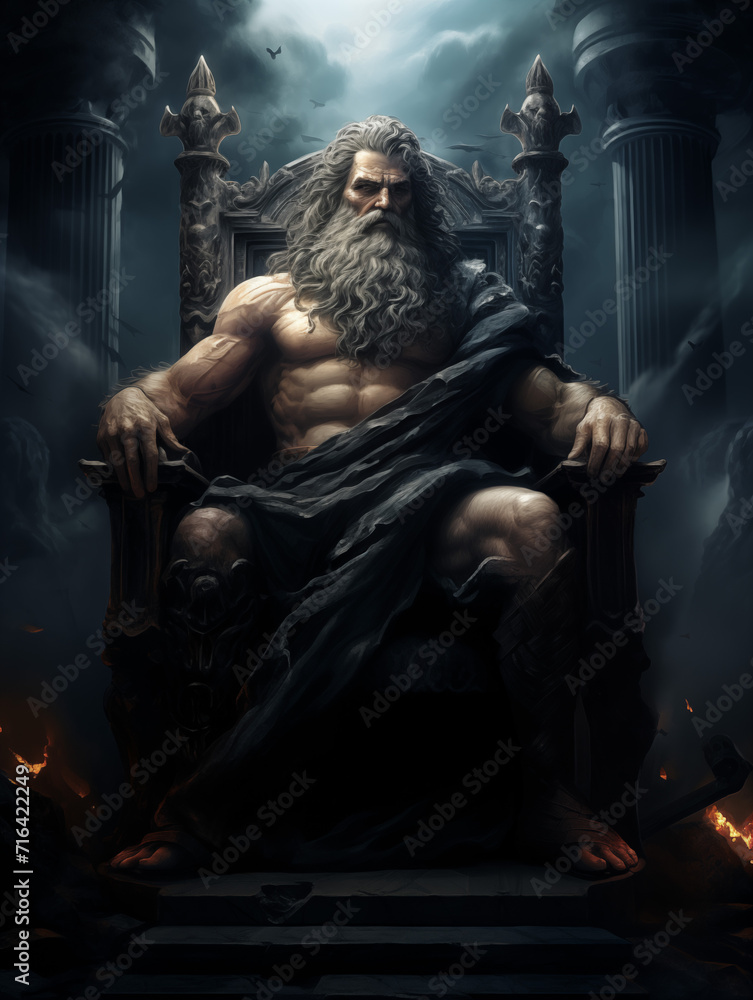 Ancient Greek Mythology God Hades Roman Pluto Stock Photo | Adobe Stock