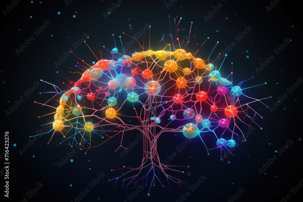 Cognitive decline, disorder, aging brain mosaic of thoughts forgetting ...