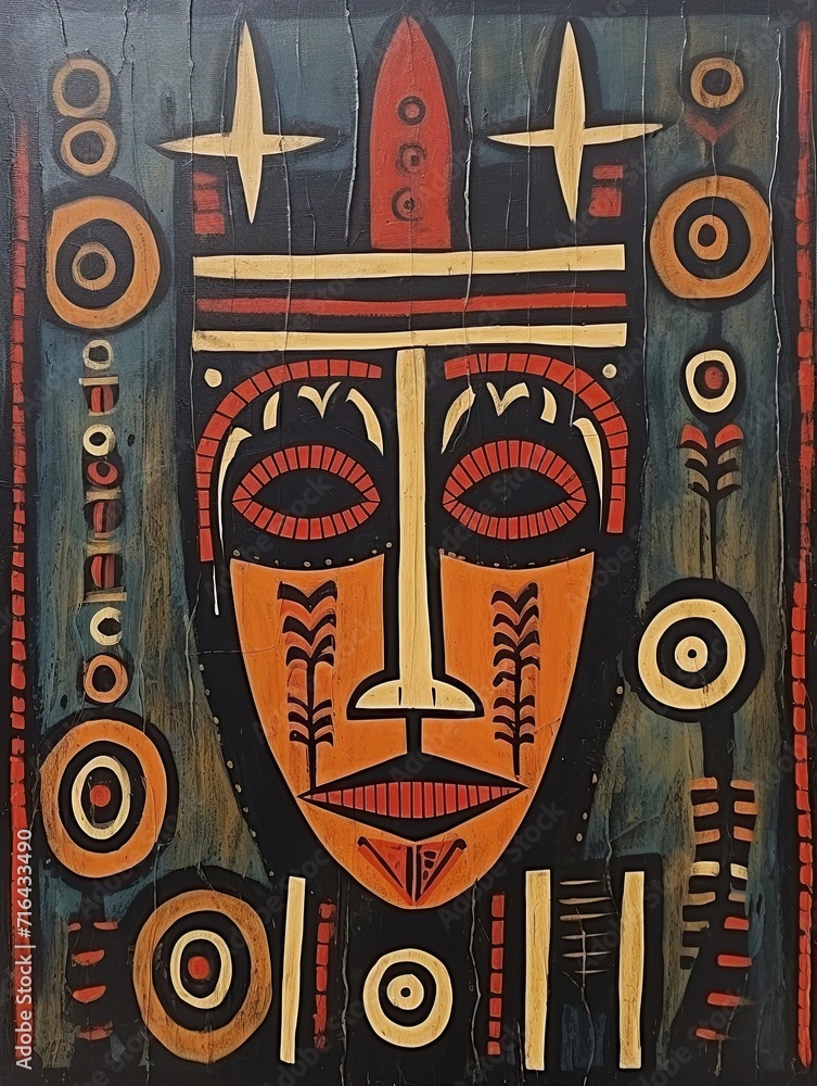 Authentic Traditional Native Tribal Art Handmade Painting: Original ...