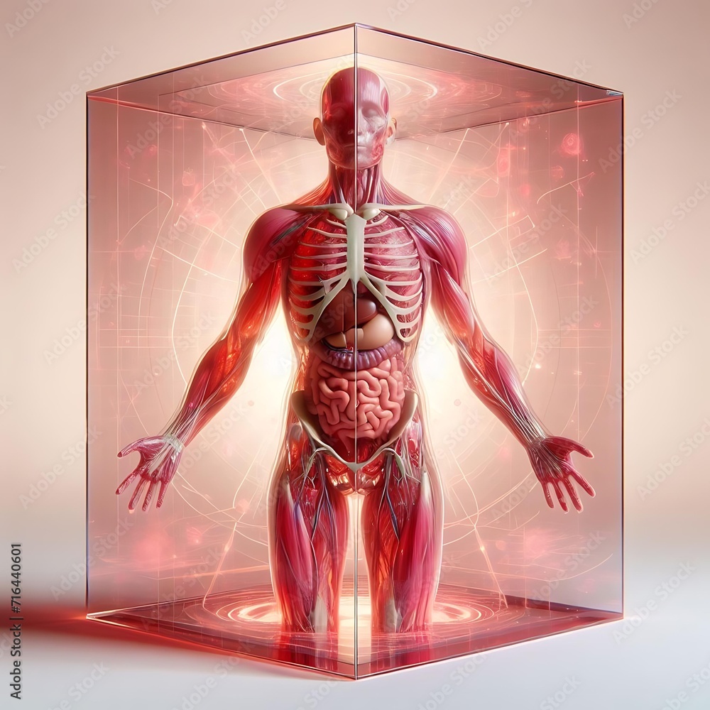 3d rendered illustration of a human body. Unveiling the Future of ...