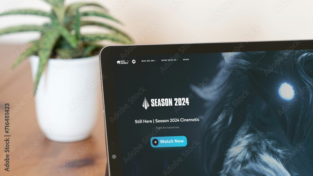 Istanbul, Turkey - 23 January 2024: Illustrative Editorial screenshot ...