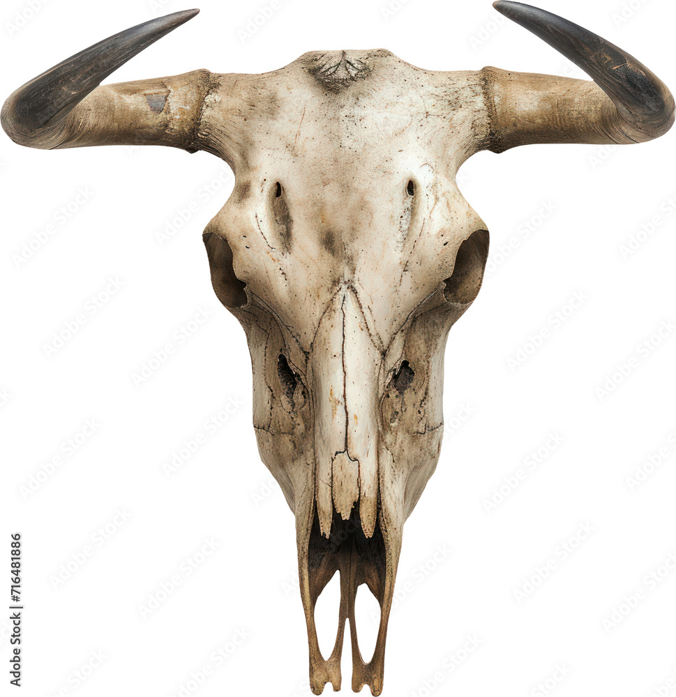 Cow skull transparent background PNG clipart Stock Photo | Adobe Stock
