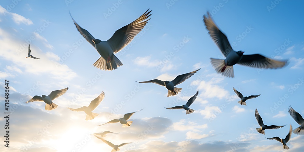 Birds in Flight , Healthy Ecosystem Stock Photography , birds, flight ...