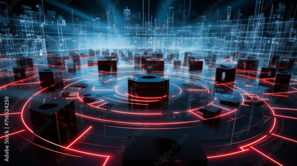 Secure connection labyrinth, interconnected pathways and encrypted ...