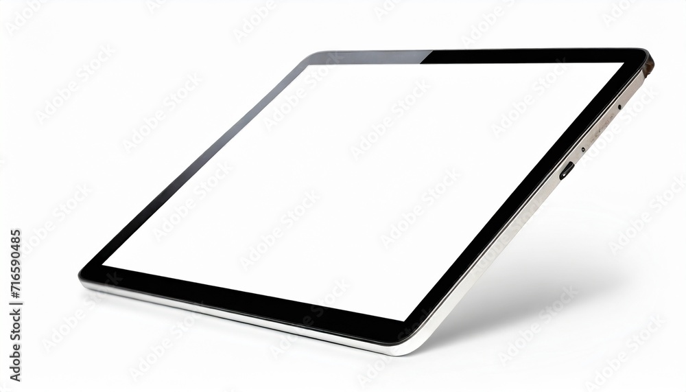 real tablet mockup with blank screen device screen mockup isolated on ...