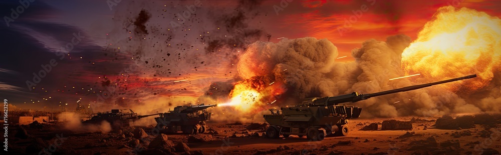 A portrayal of the modern war theater characterized by relentless ...