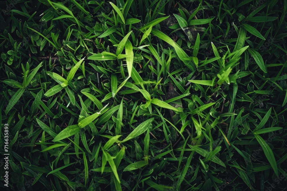 Lush green artificial turf providing a uniform and vibrant grass ...