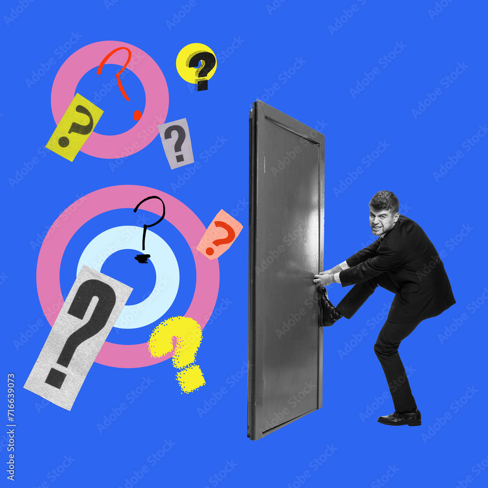 Career opportunities, symbolizing opening of new doors. Contemporary ...