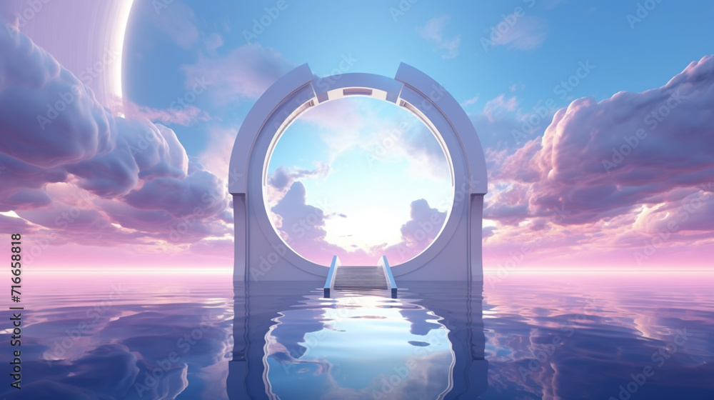 Enchanted Realms Unveiled: A Mesmerizing 3D Render Abstract Fantasy ...