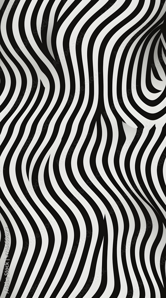 op art piece that subtly includes a cryptid in its design design poster ...