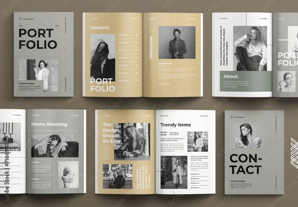 Portfolio Layout Stock Template | Adobe Stock