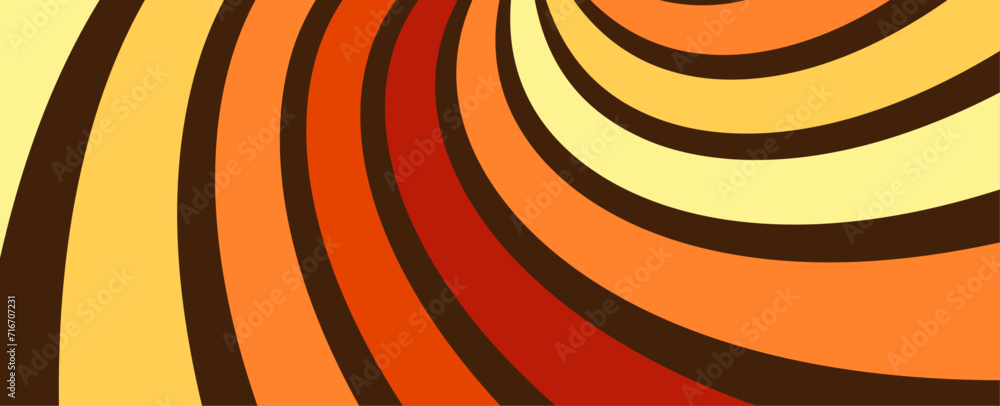 retro vintage 70s style stripes background poster lines. shapes vector ...