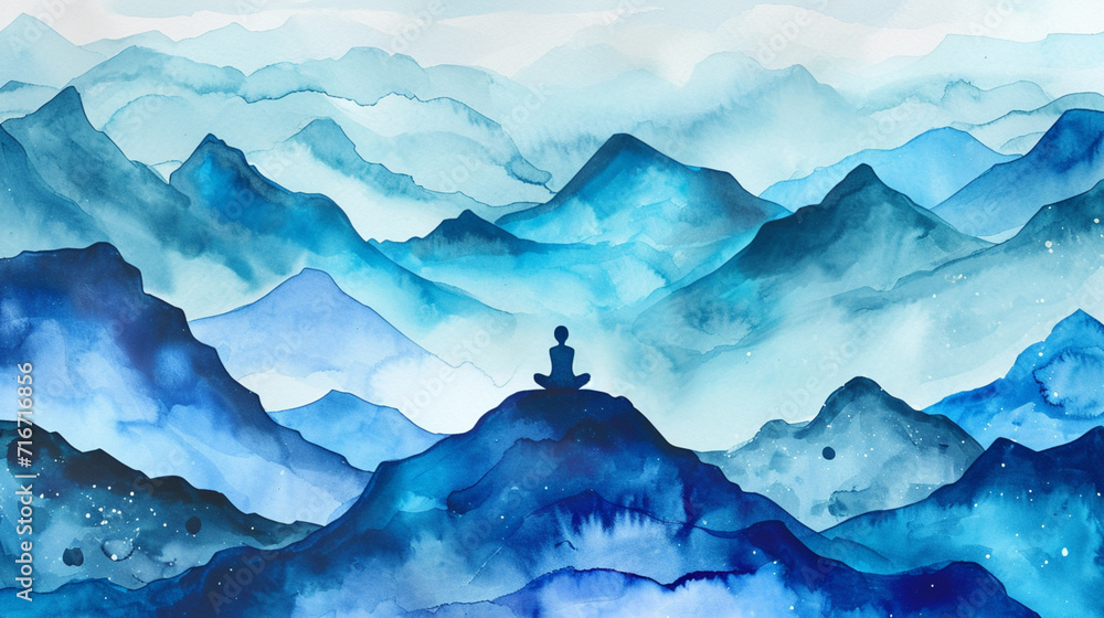 People doing yoga. yoga illustrations meditating backgrounds. yoga to ...