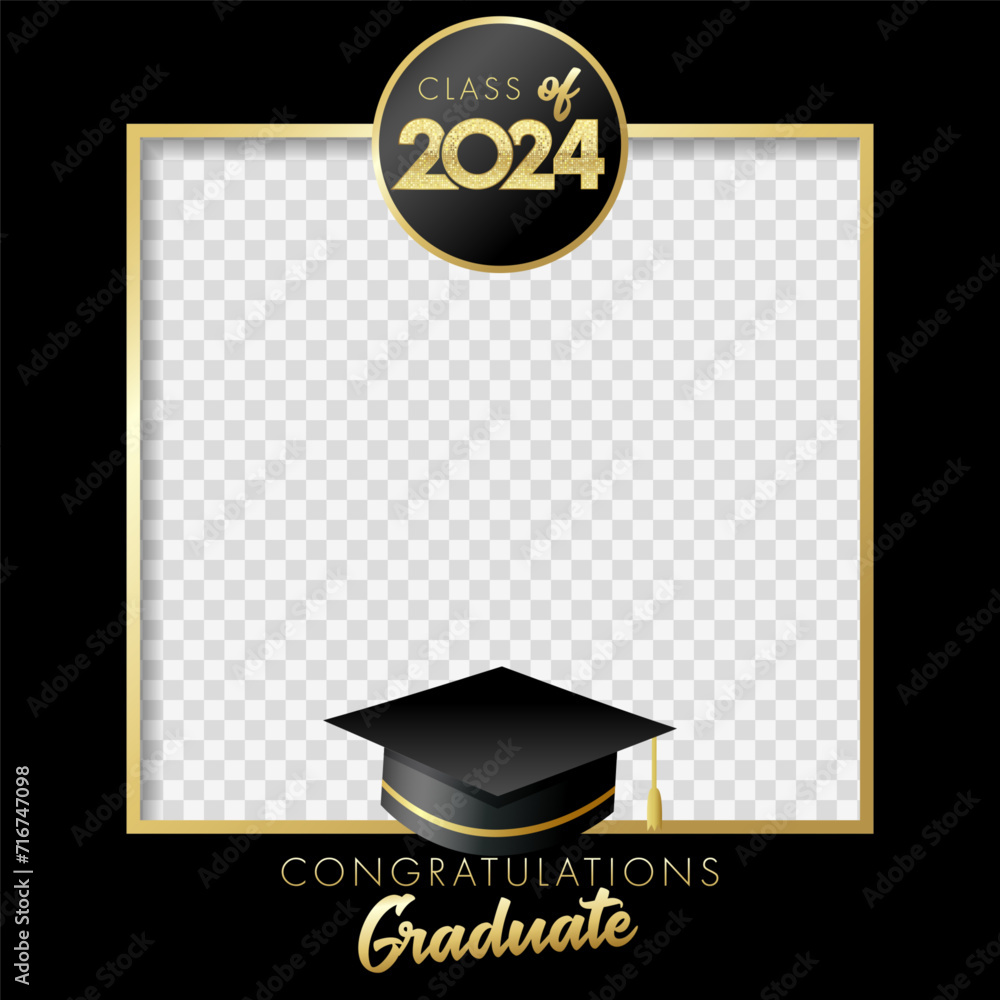 Class of 2024 Graduation party photo frame for booth. 2024 ...