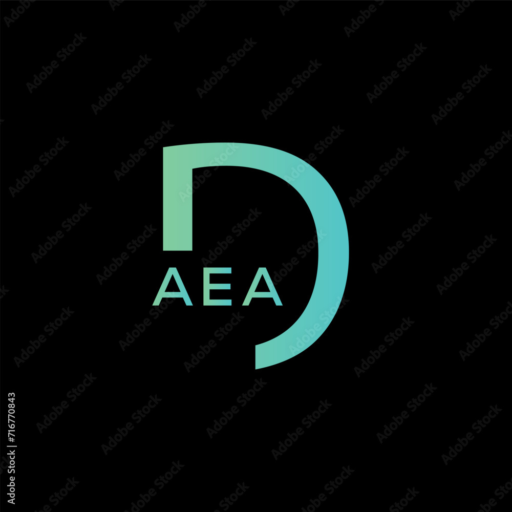 AEA Letter logo design template vector. AEA Business abstract ...