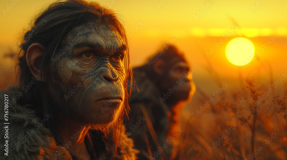 Hunter-gatherer Female, Illustration of Ancient Hominin Lady ...