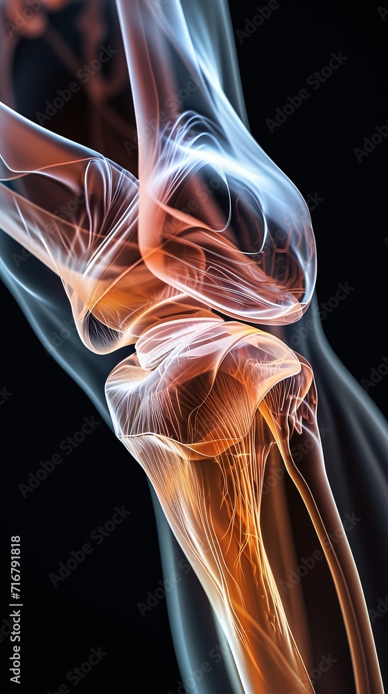 X-Ray of a Human Knee - Clear Picture Showing the Internal Structure of ...