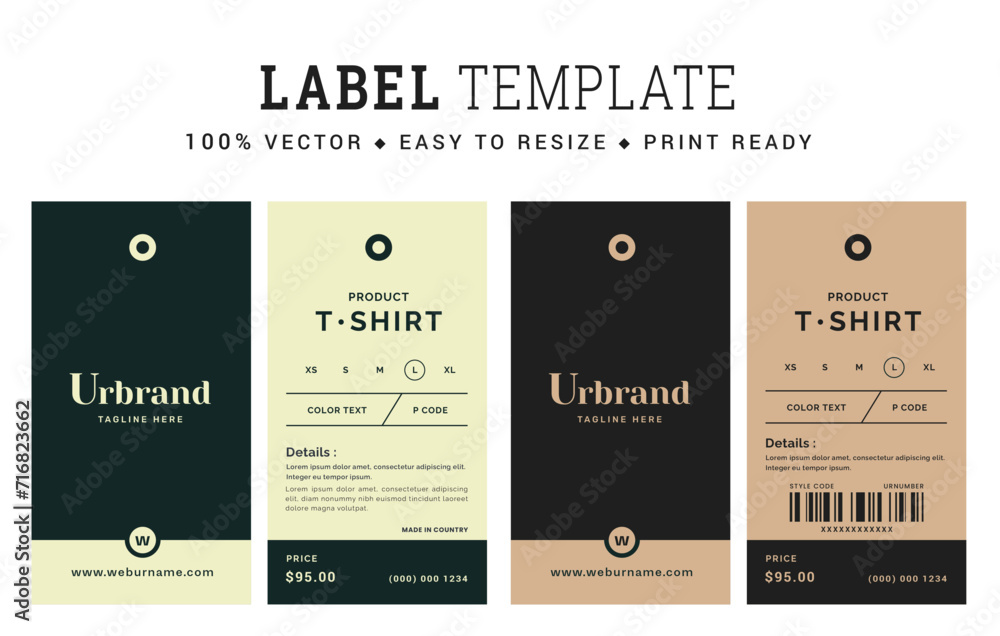 Hang tag label and price tag apparel care label design innovation ...