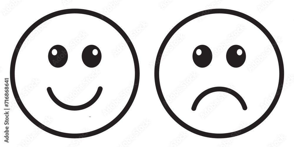 Smiley face emoji icon vector. smiling symbol. Smile sign. Simple flat ...