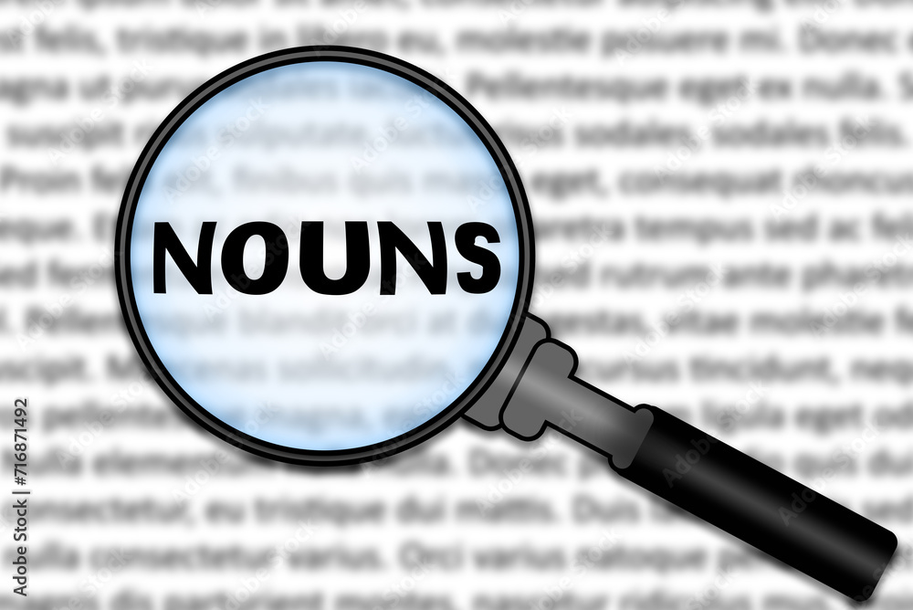 Focused on learning English language. English word part of speech Nouns ...