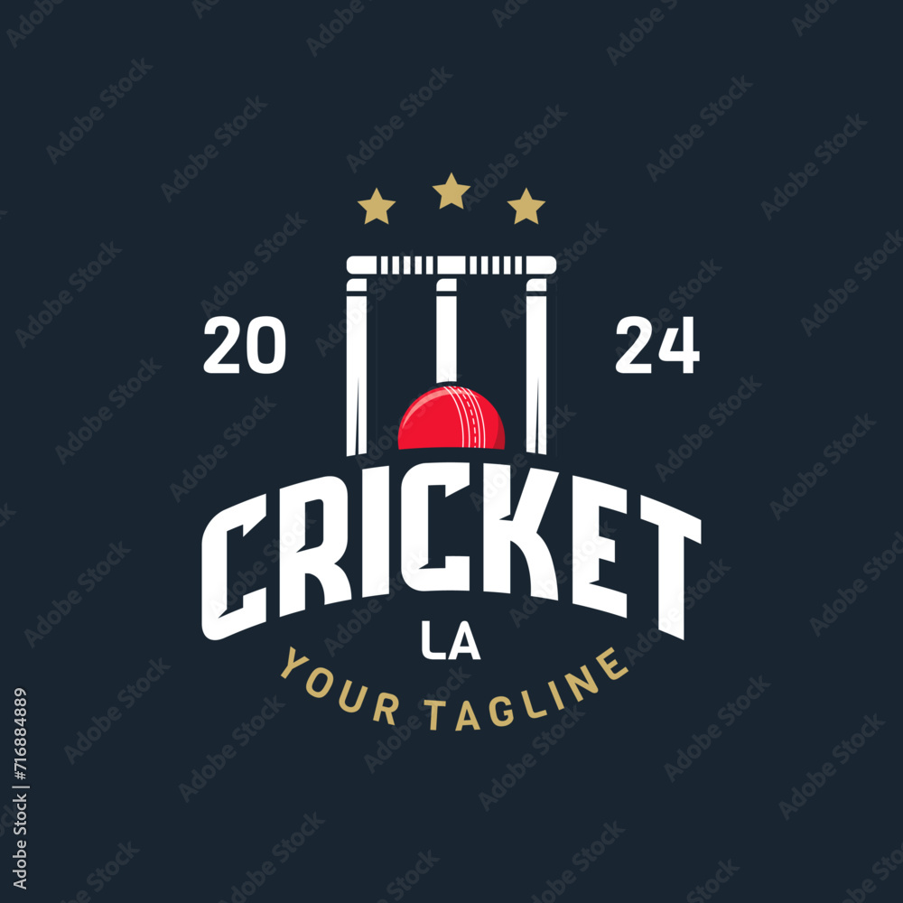 Cricket logo vector isolated. Cricket logo with shield background ...