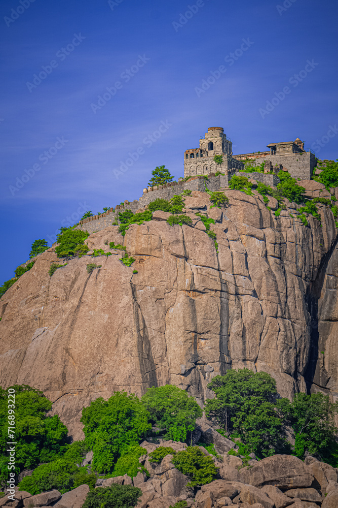 Gingee Fort or Senji Fort in Tamil Nadu, India. It lies in Villupuram ...