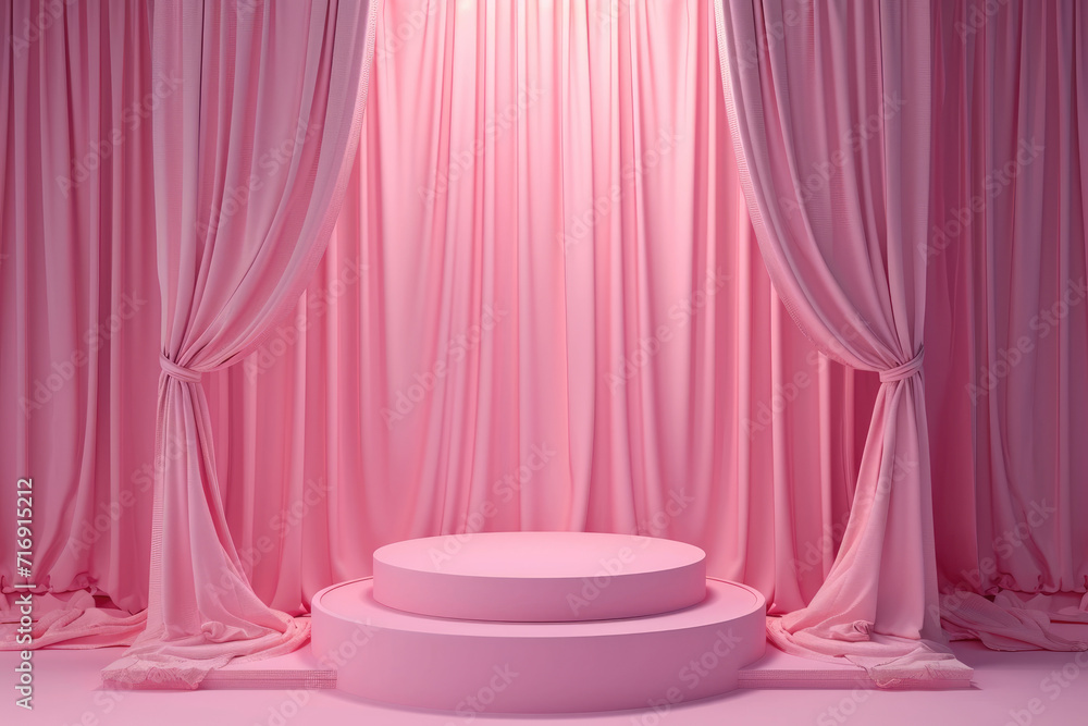 Background image for promotional product placement There was a curtain ...