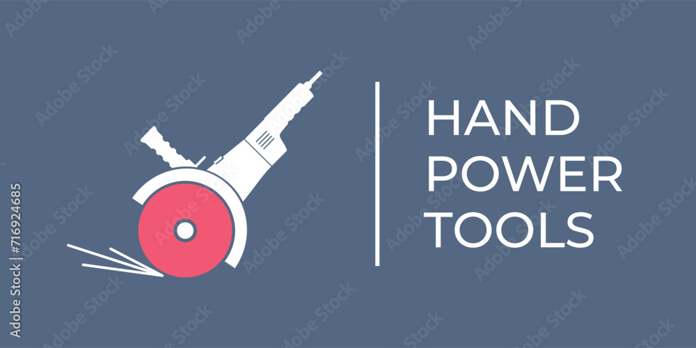 Power hand tools. Construction electric tool. Tool for wood, metal ...