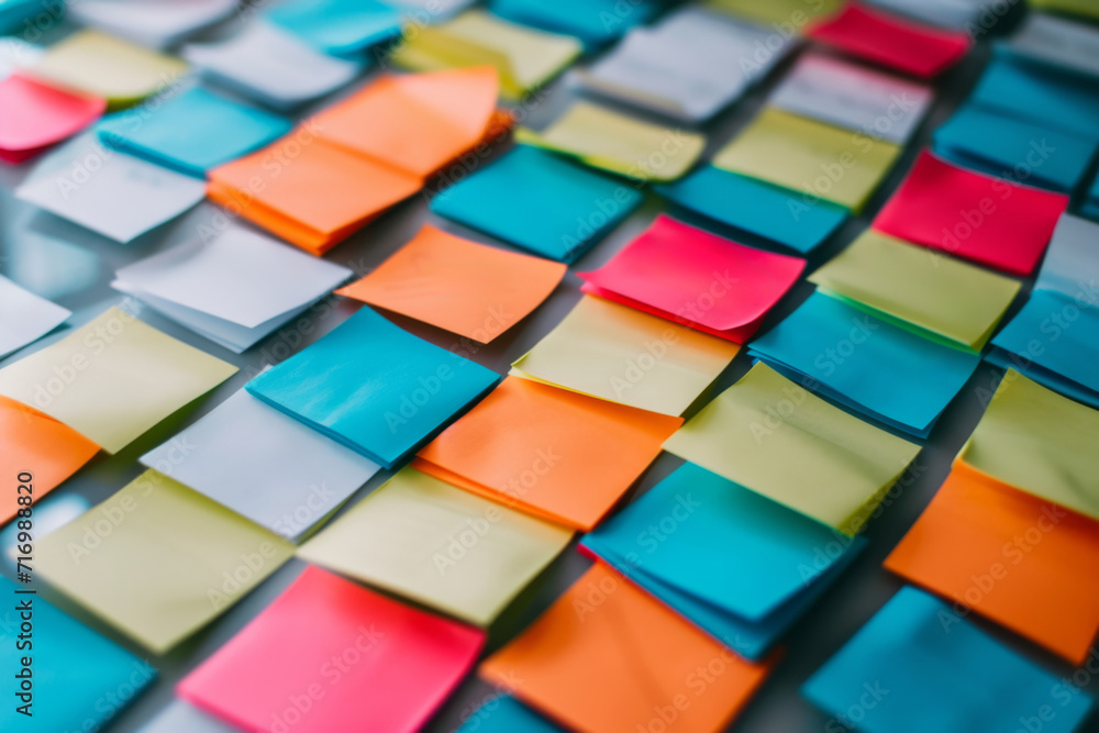 Colorful Sticky Notes: Tool For Efficient And Organized Brainstorming ...