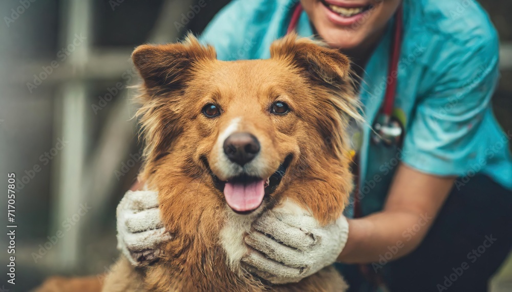 Volunteering at an animal shelter, expressing love and dedication while ...