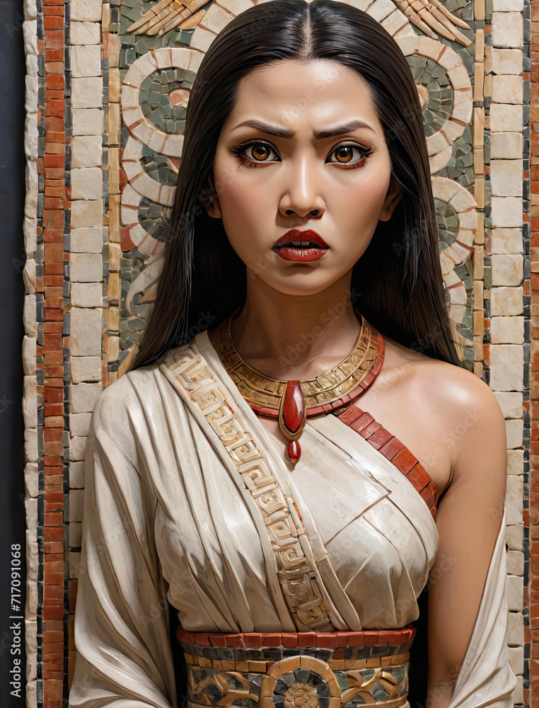 Artistic Close-Up Portrait of a Serious Southeast Asian Female Modern ...