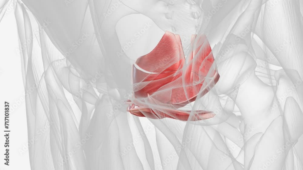 Muscles of pelvic floor and perineum . Stock Video | Adobe Stock