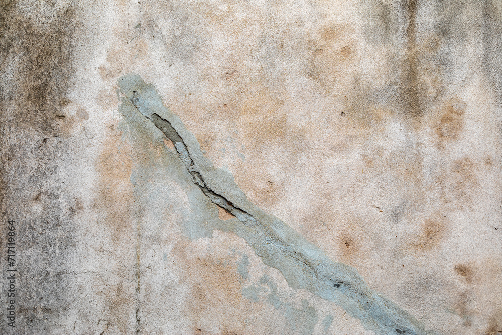 Cracked, Textured, Plastered, Stucco, Dirty, and Moldy Stone Wall in ...