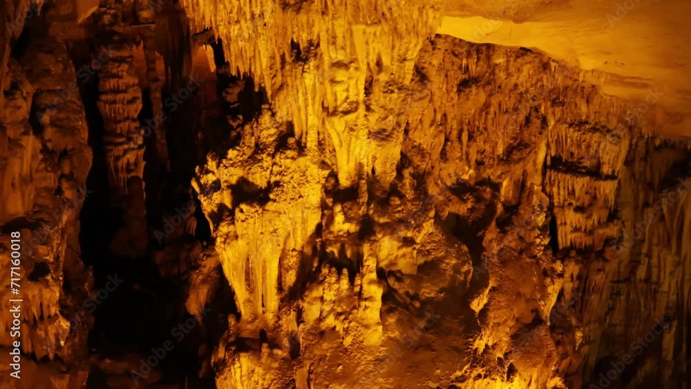 Discover underground cave formations: vibrant stalactites, stalagmites ...