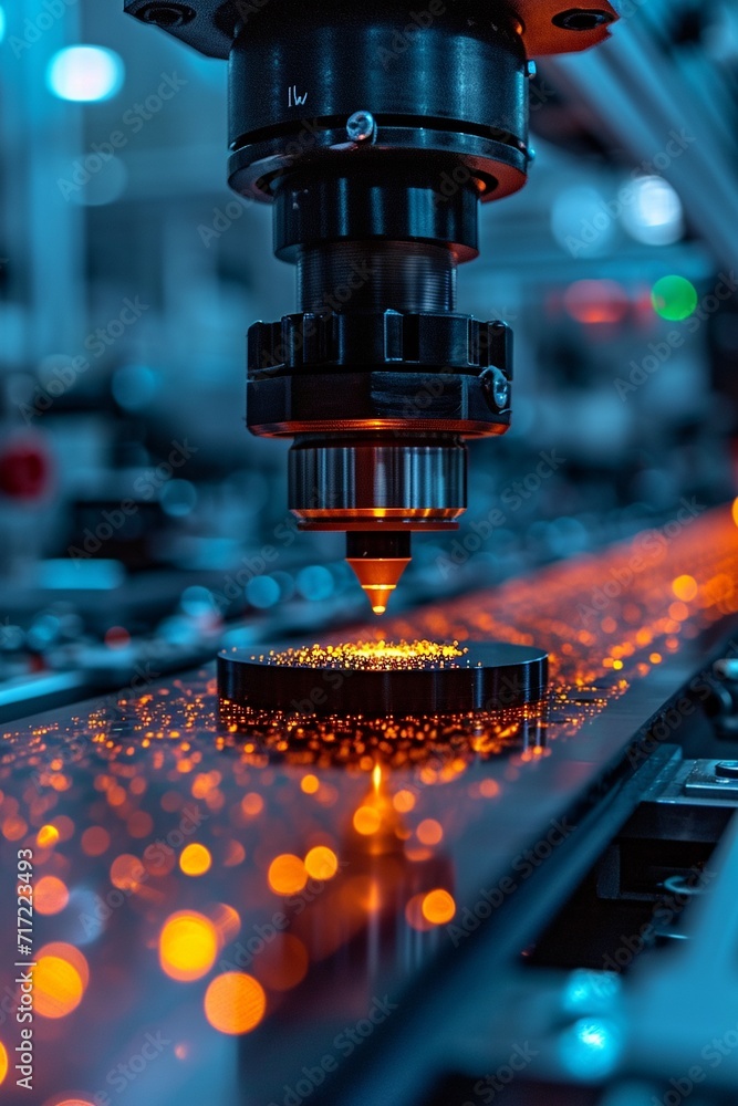 Silicon Die are being Extracted from Semiconductor Wafer and Attached ...