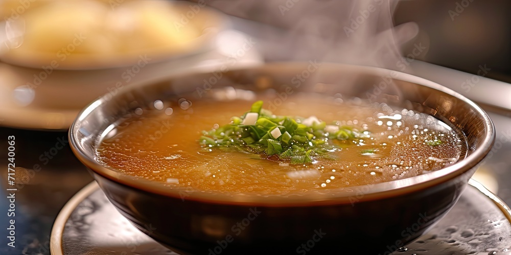 Culinary Opulence Unveiled. A Delicate Broth, a Symbol of Tradition and ...