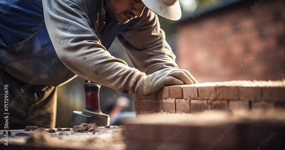 brick hands, bricklayer laying brick, brick wall house, building walls ...