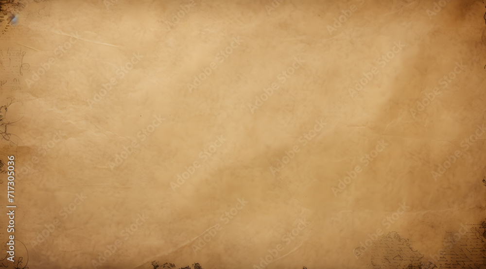 Canvas of History: Textured of old parchment paper sheet, a rich, aged ...