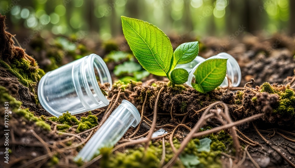 Used weathering and differently colored plastic parts and plastic ...