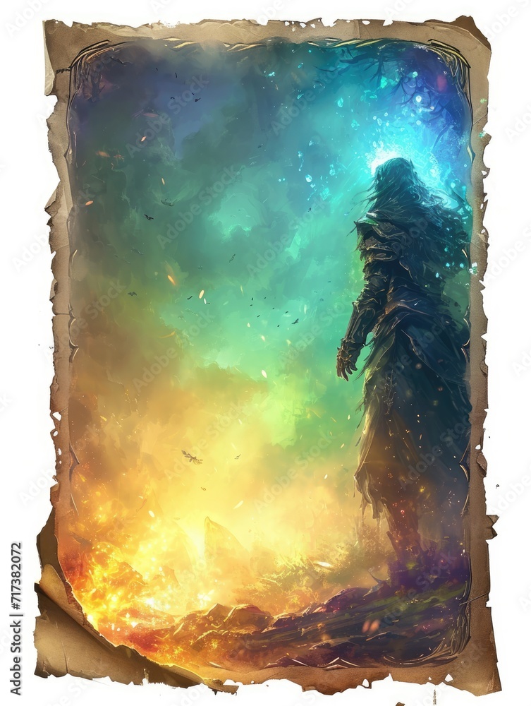 fantasy background frame game, abstract background, legendary card game ...