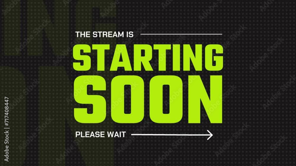 Streaming begins immediately on overlay screen. Animation Screen for ...