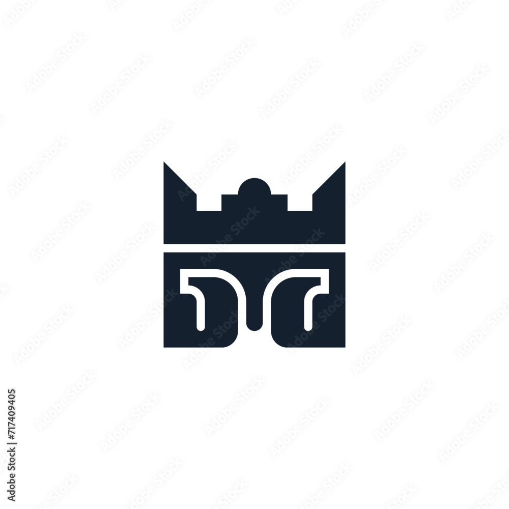 Vecteur Stock Logo Letter M king crown. Logo with the initial letter M ...