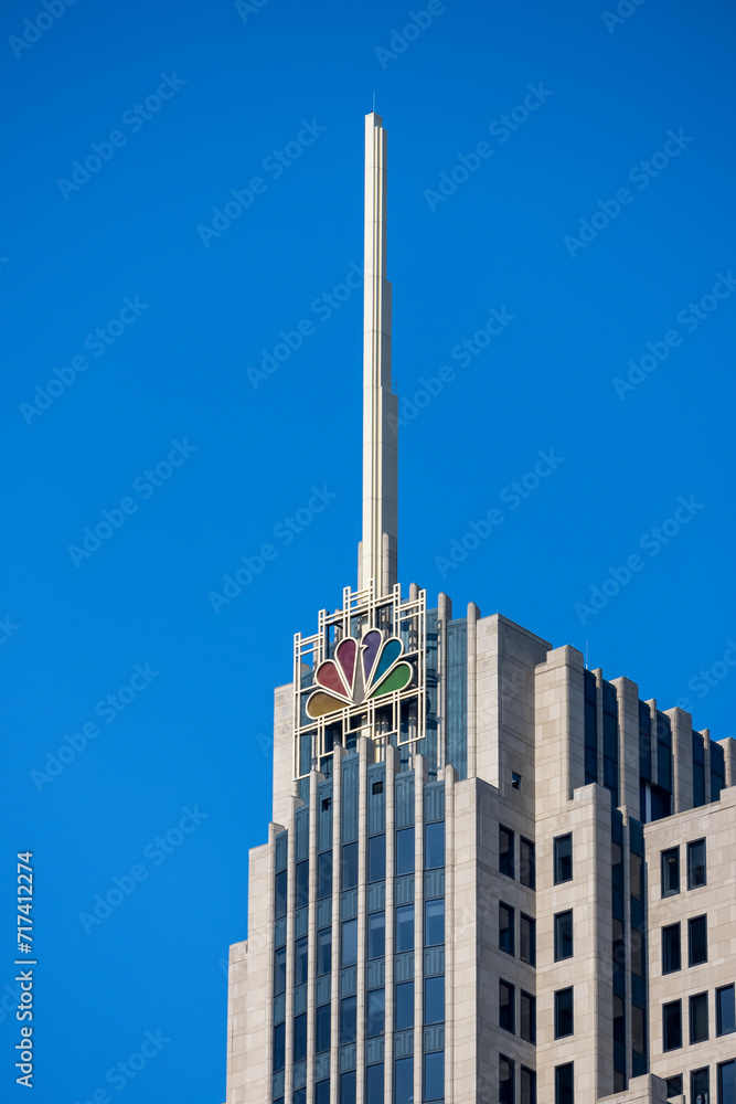 NBC Tower Building, an office skyscraper building located on Michigan ...