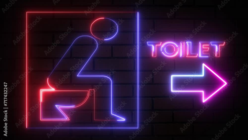 Toilet arrow pointer, silhouette of a man and a woman. Arrow direction ...