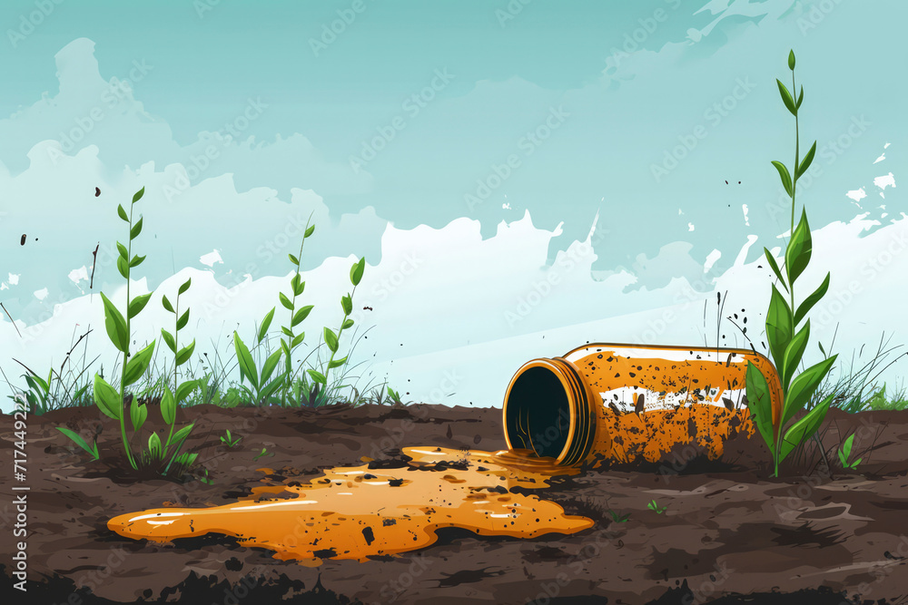 Soil Contamination: Spilled chemicals can seep into the soil, impacting ...