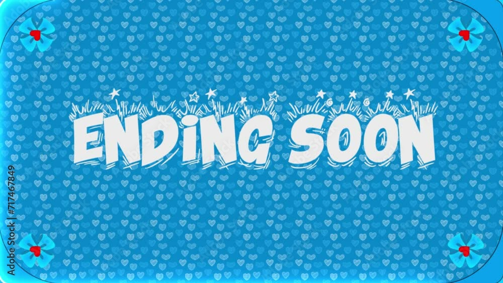 Vidéo Stock Ending soon Animated Backgrounds, Stream Overlay Loops ...