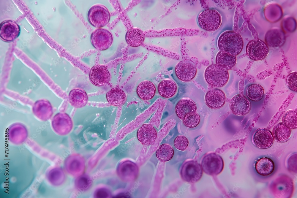 Salmonellosis microscopic view of S Typhi bacteria from blood agar ...