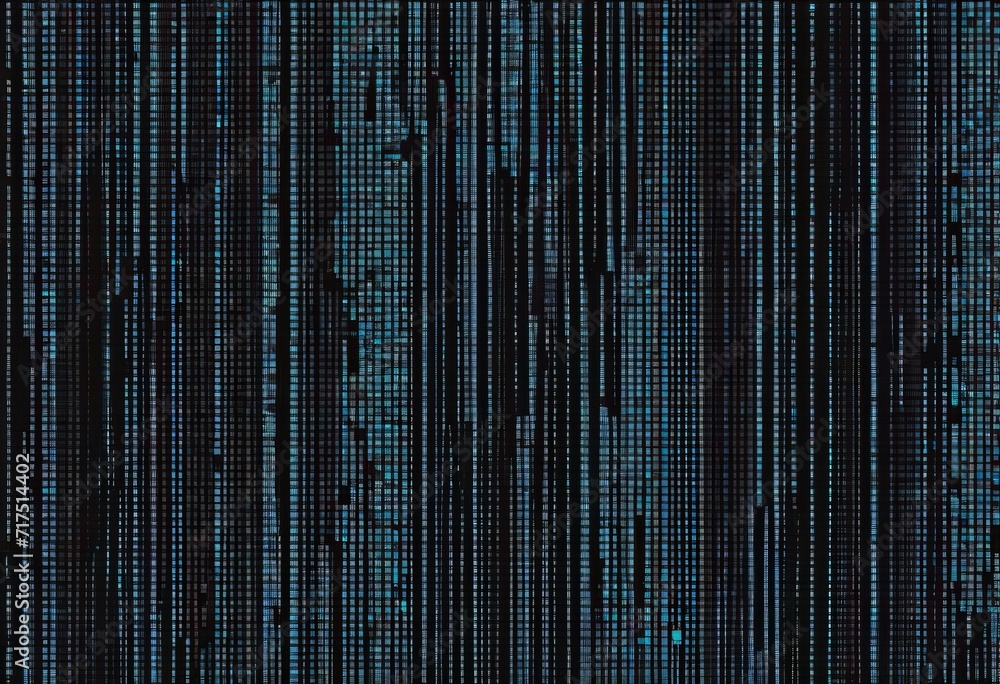 Stream of binary matrix code on the screen. computer matrix numbers. Concept of coding, hacking ...
