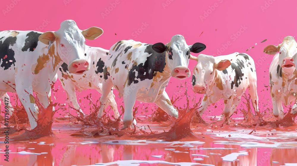 A rowdy cow causing chaos on the dance floor accidentally stepping on ...