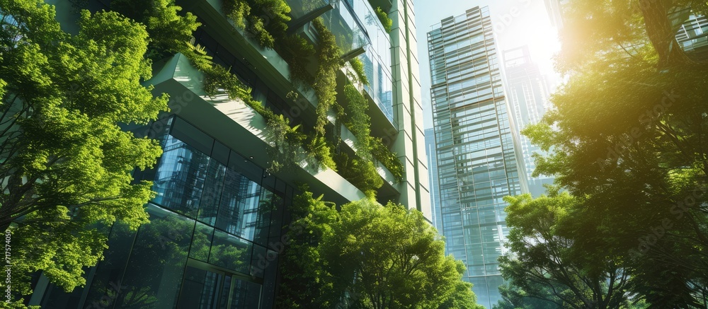 glass and steel exterior architectural details of modern design ...